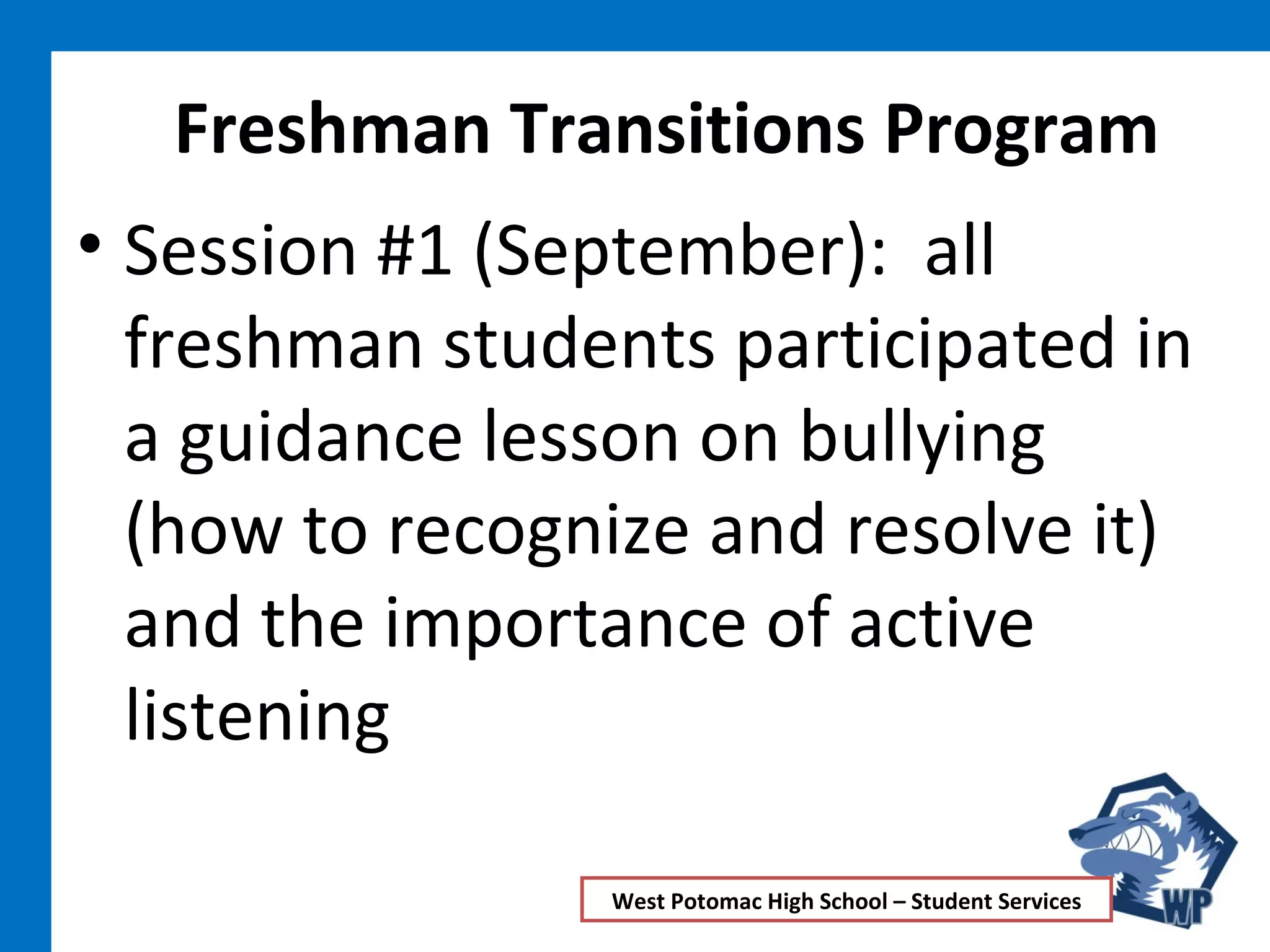 Freshman night presentation | PPT