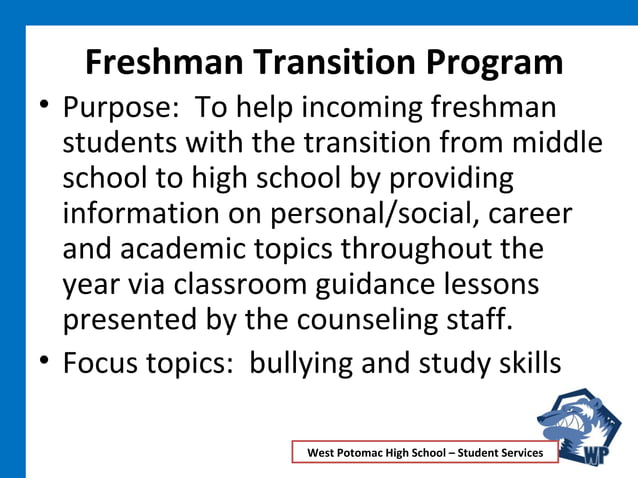Freshman night presentation | PPT