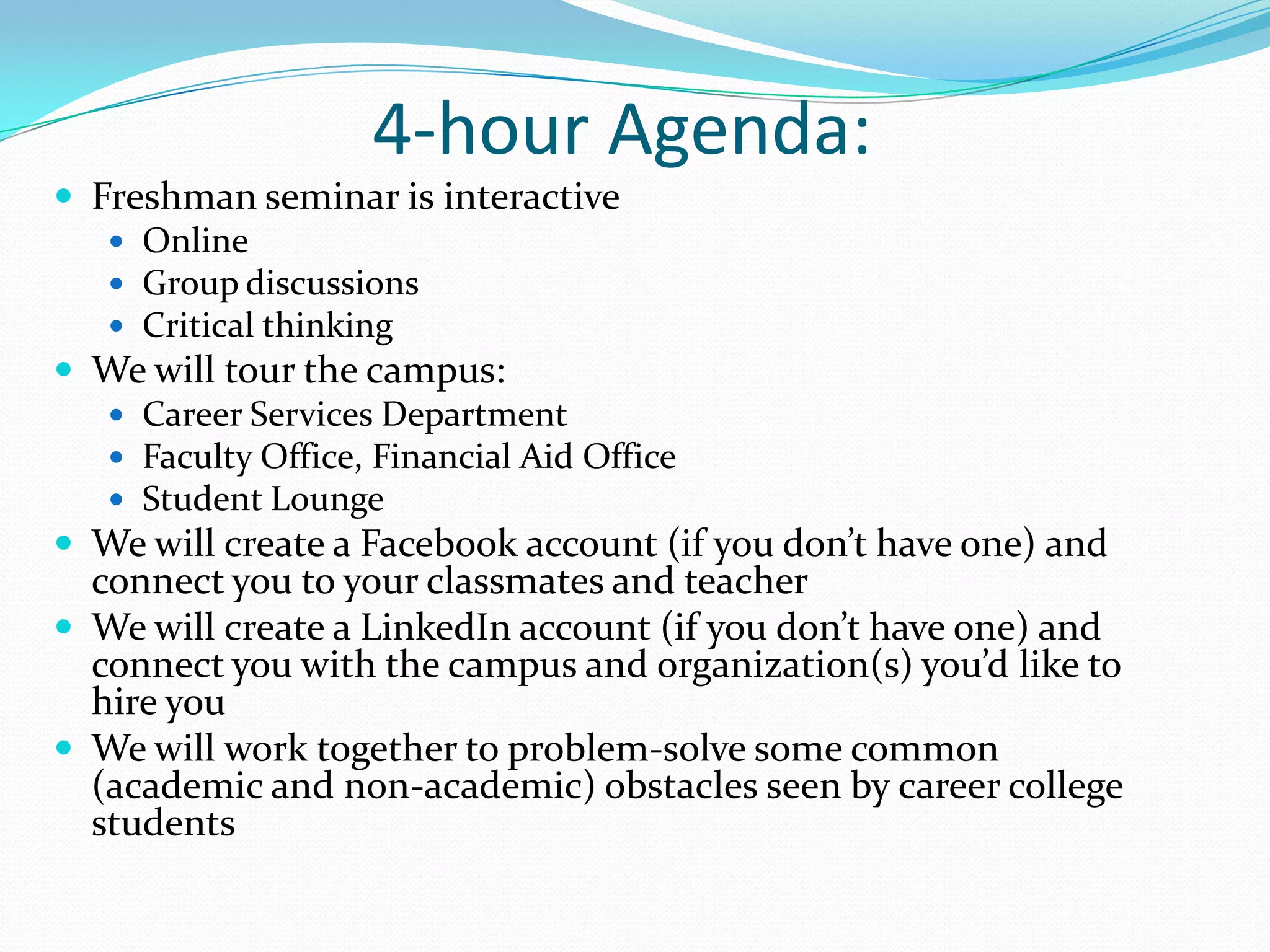 Freshman Seminar - It's All About Starting A Movement! | PPTX