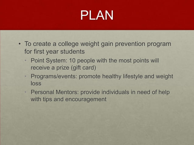 Freshmen 15 final final | PPT
