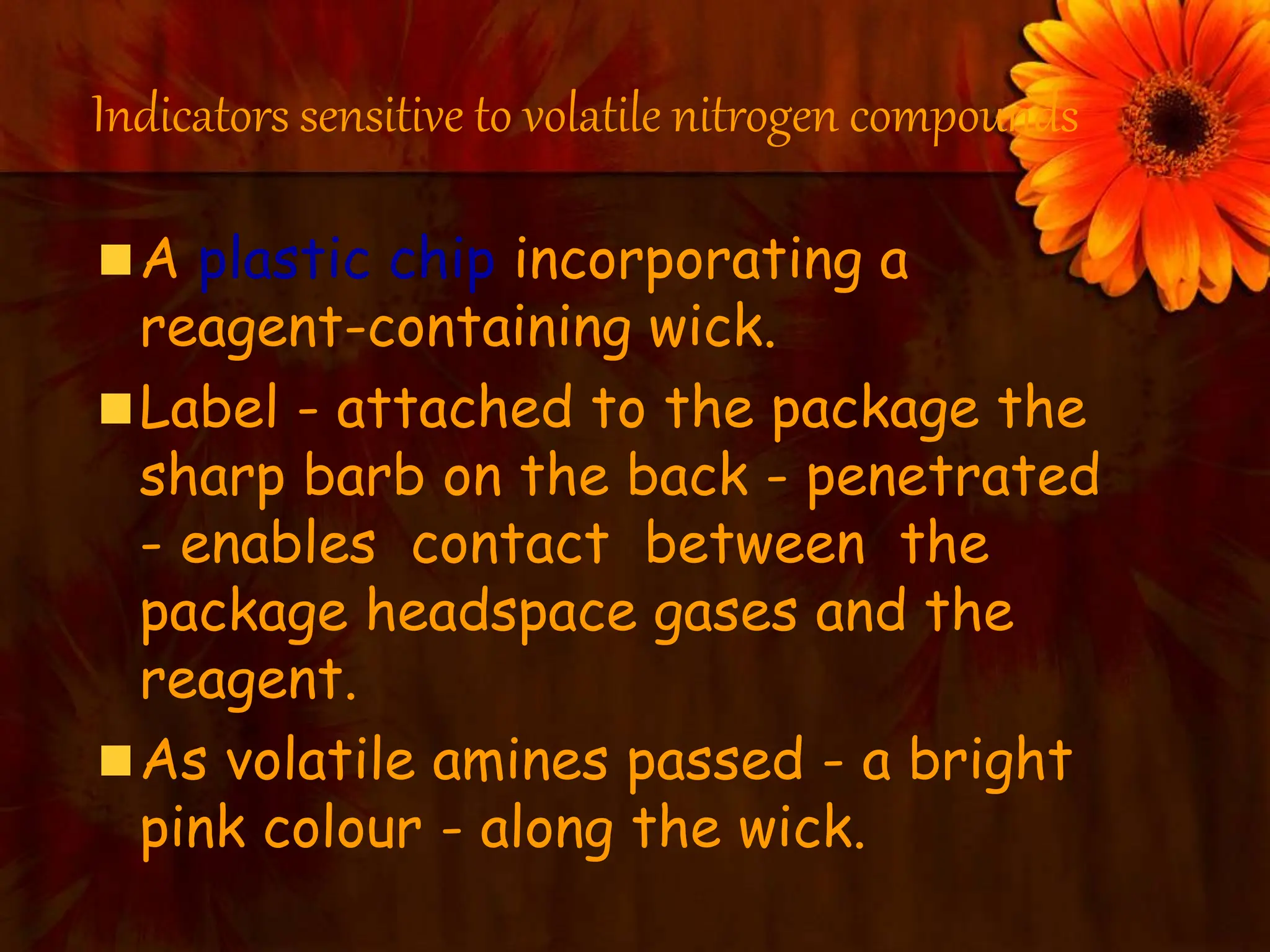 freshness indicators in food processing & preservation | PPT