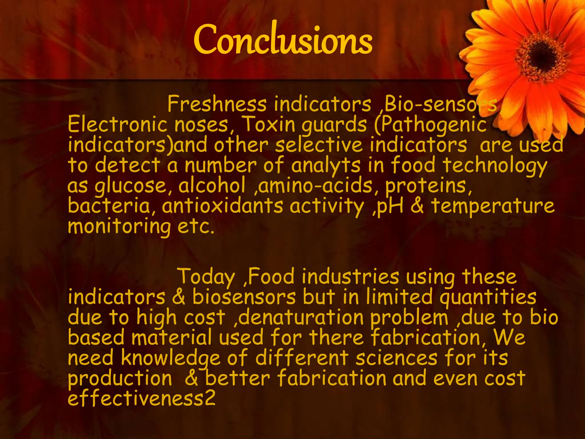 freshness indicators in food processing & preservation | PPT