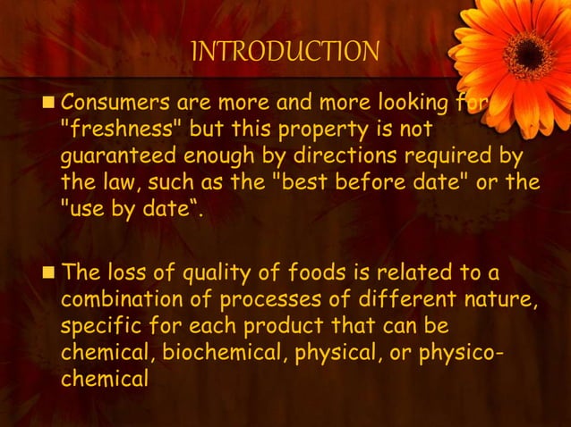 freshness indicators in food processing & preservation | PPT