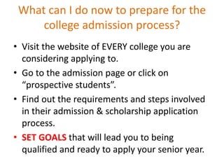 Freshman Introductory Guidance and Goal Setting Presentation | PPTX