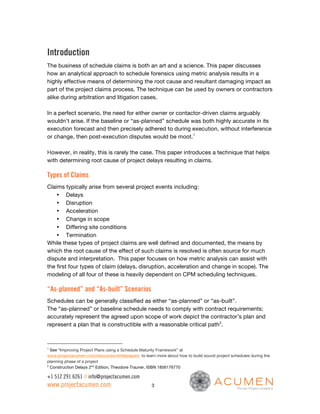 A Fresh Take on Project Forensics | PDF