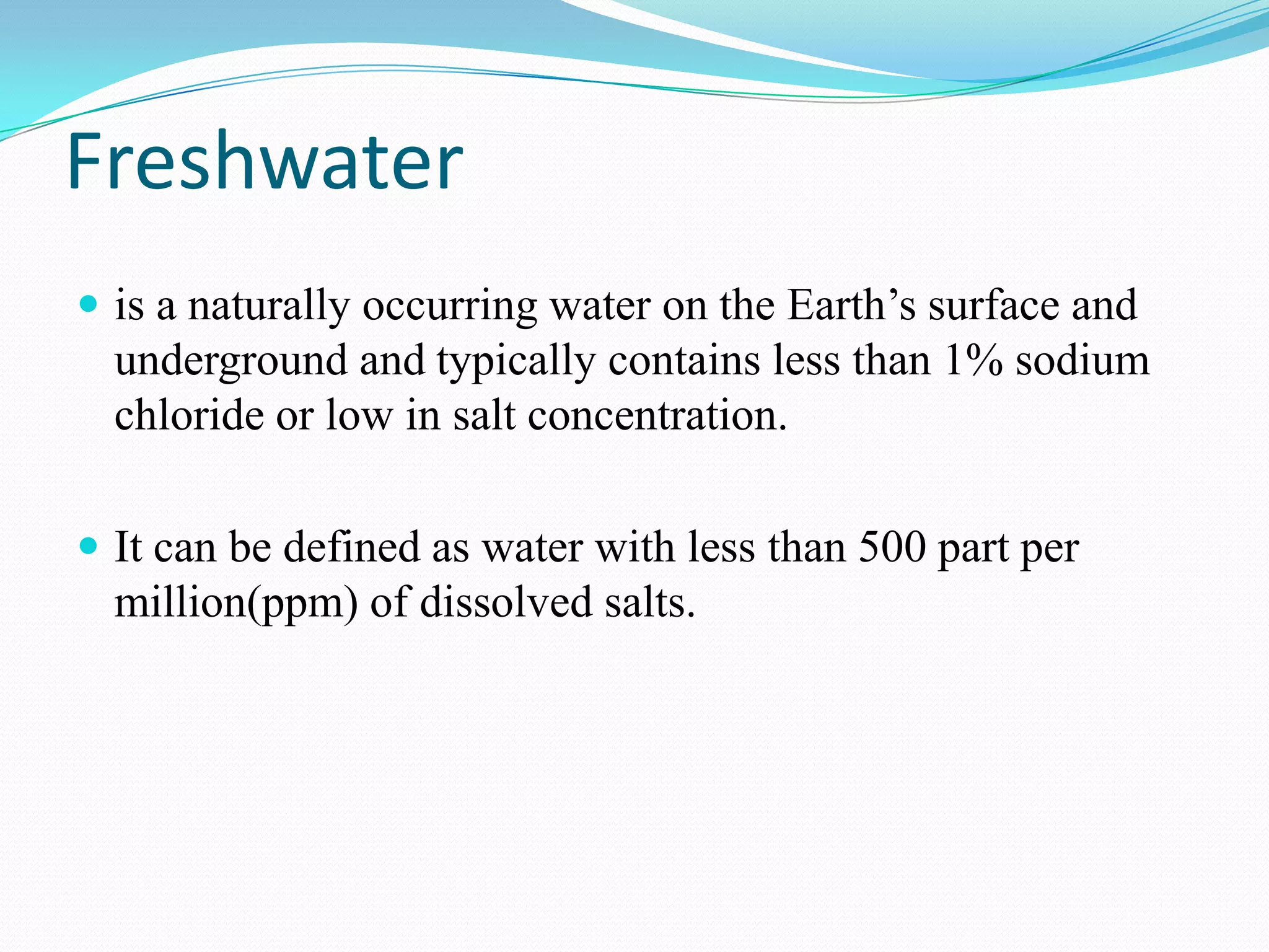 Freshwater | PPTX