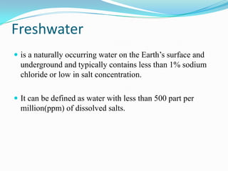 Freshwater | PPTX