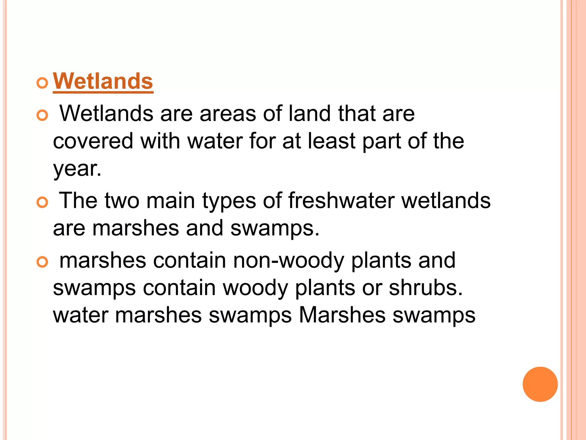 Fresh water and marine ecosystems | PPTX