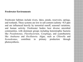 Freshwater and Marine, Aquatic, Microbial | PPTX
