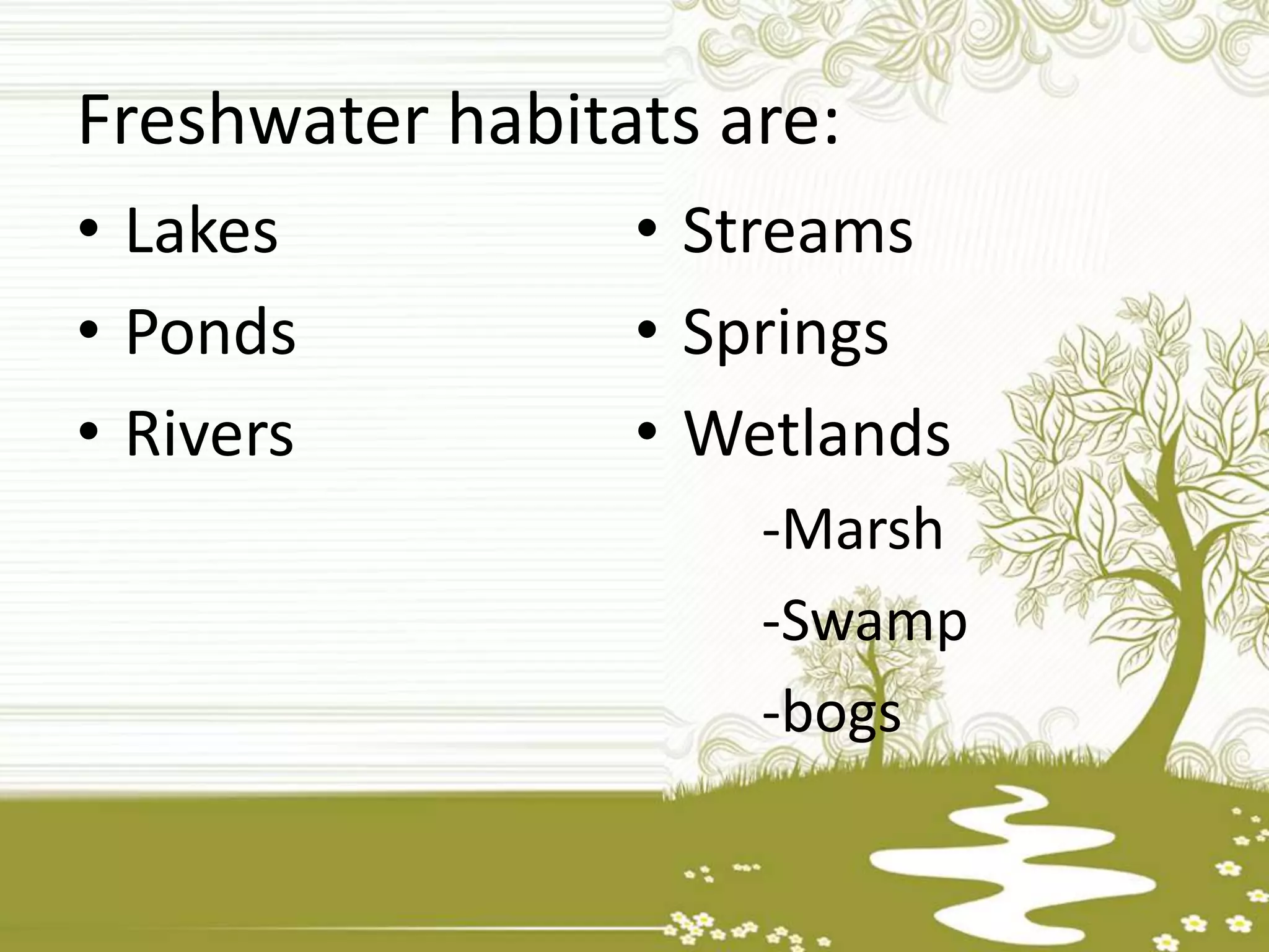 Freshwater ecosystem | PPTX