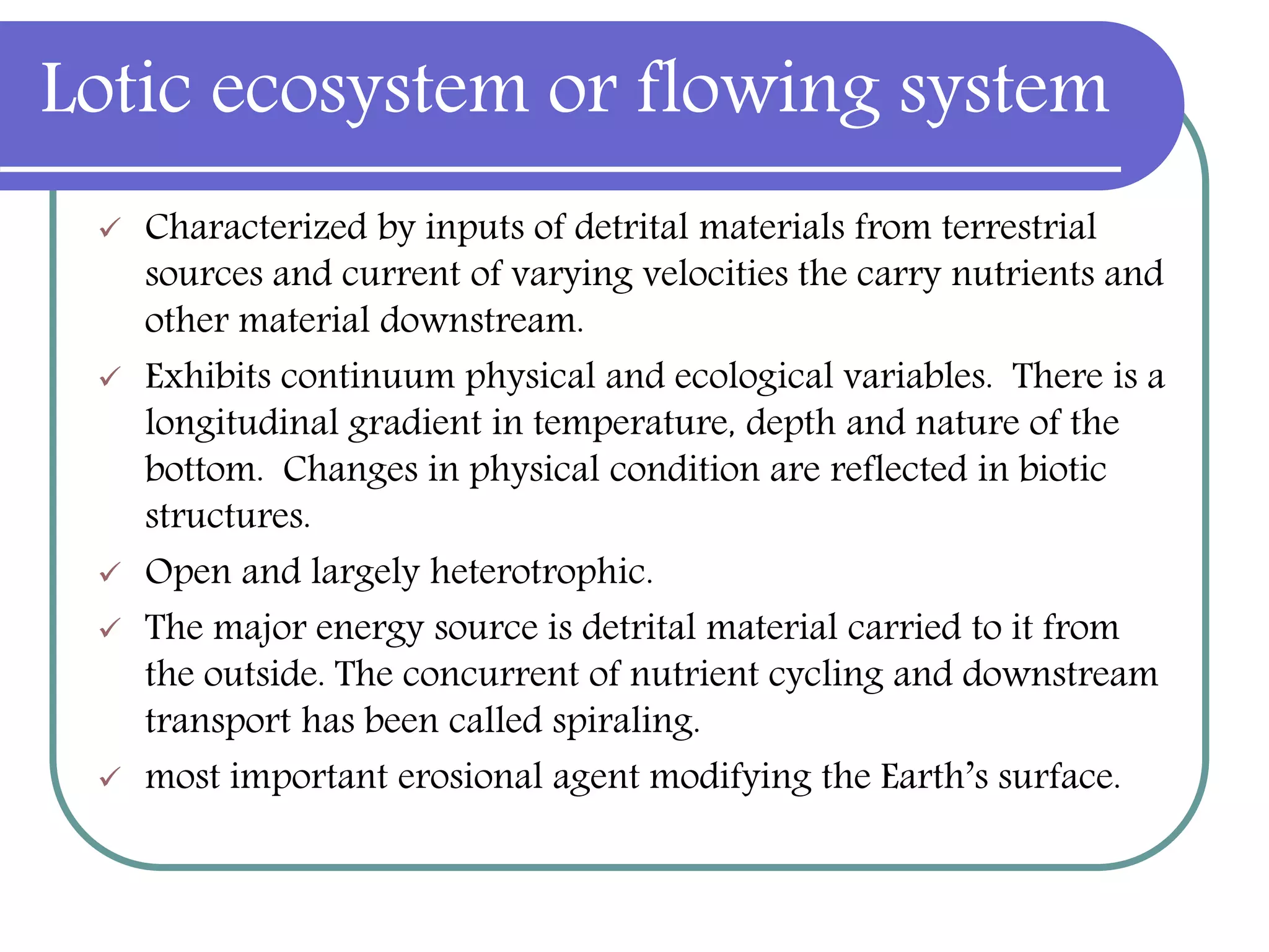 Freshwater Ecosystem | PPTX