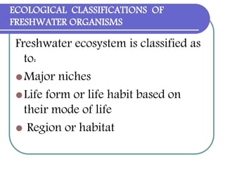 Freshwater Ecosystem | PPTX