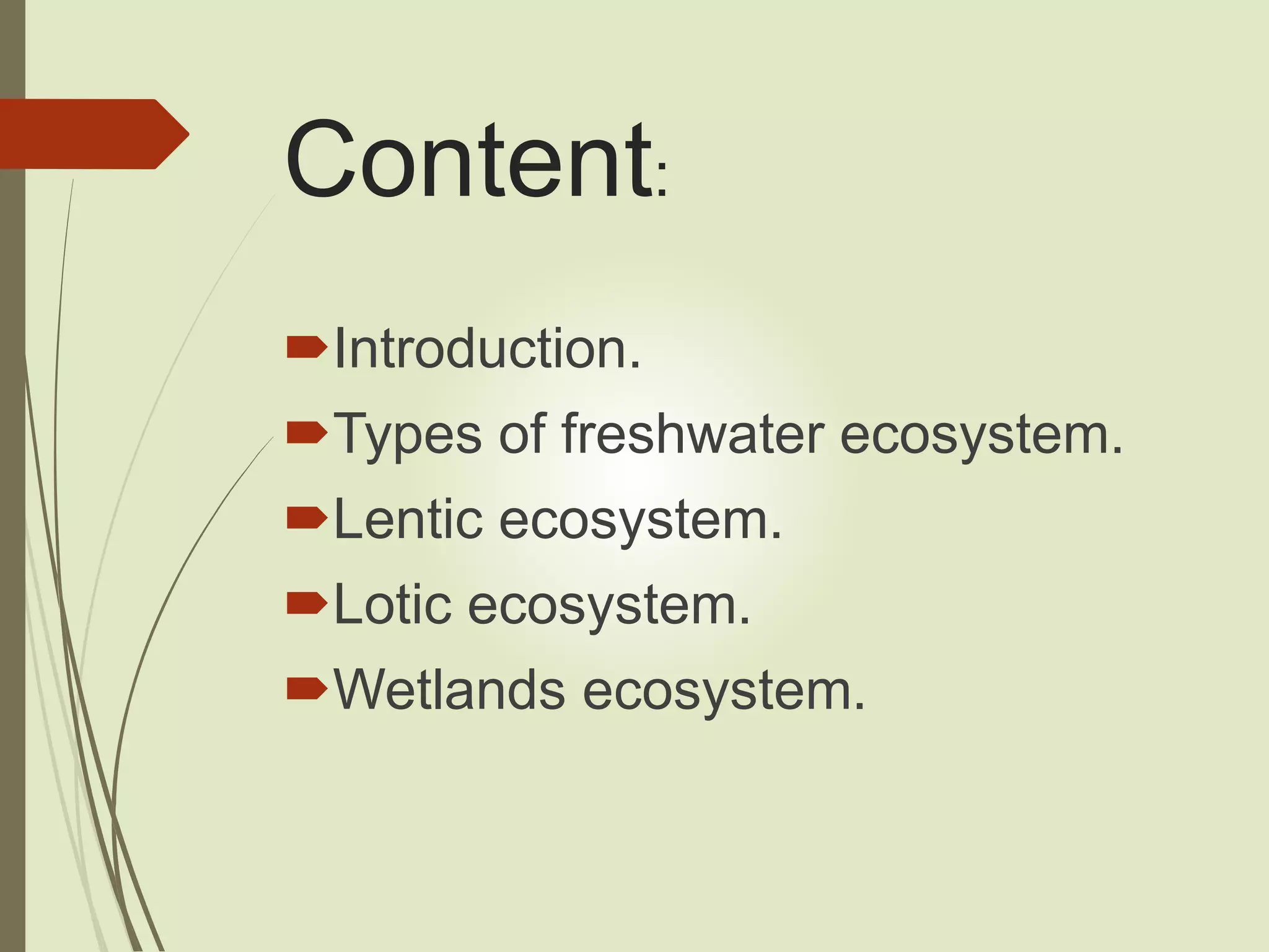 Freshwater ecosystem | PPTX