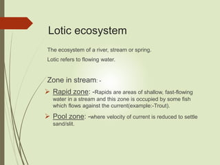 Freshwater ecosystem | PPTX