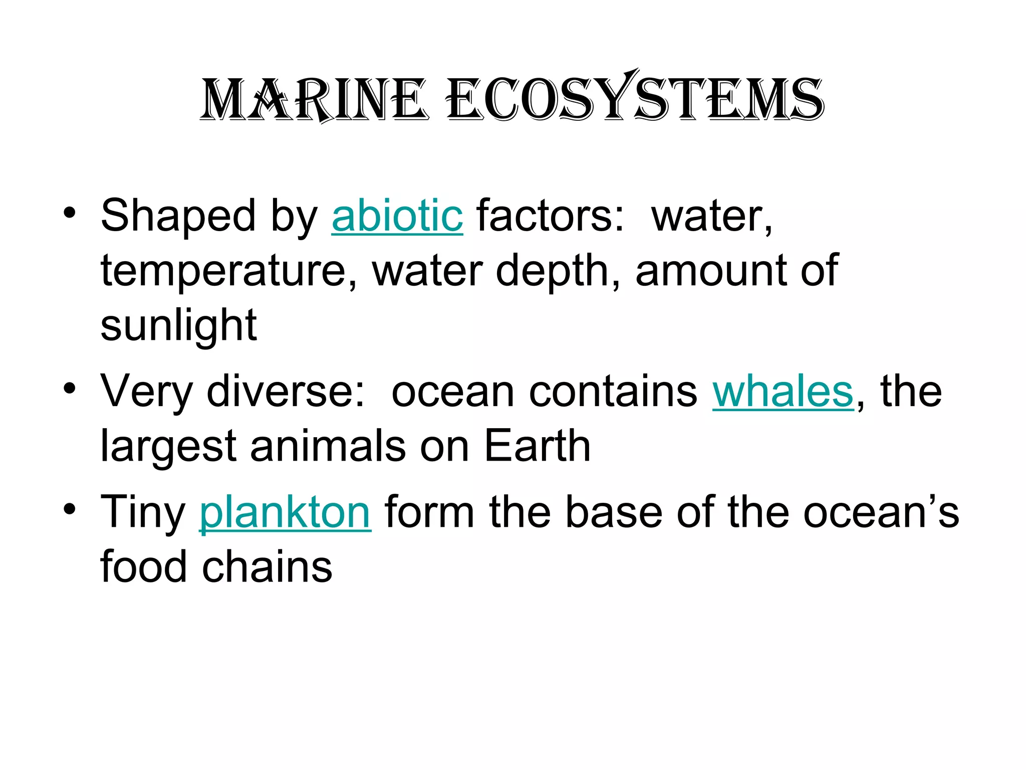 Freshwater ecosystems | PPT | Geography | Science