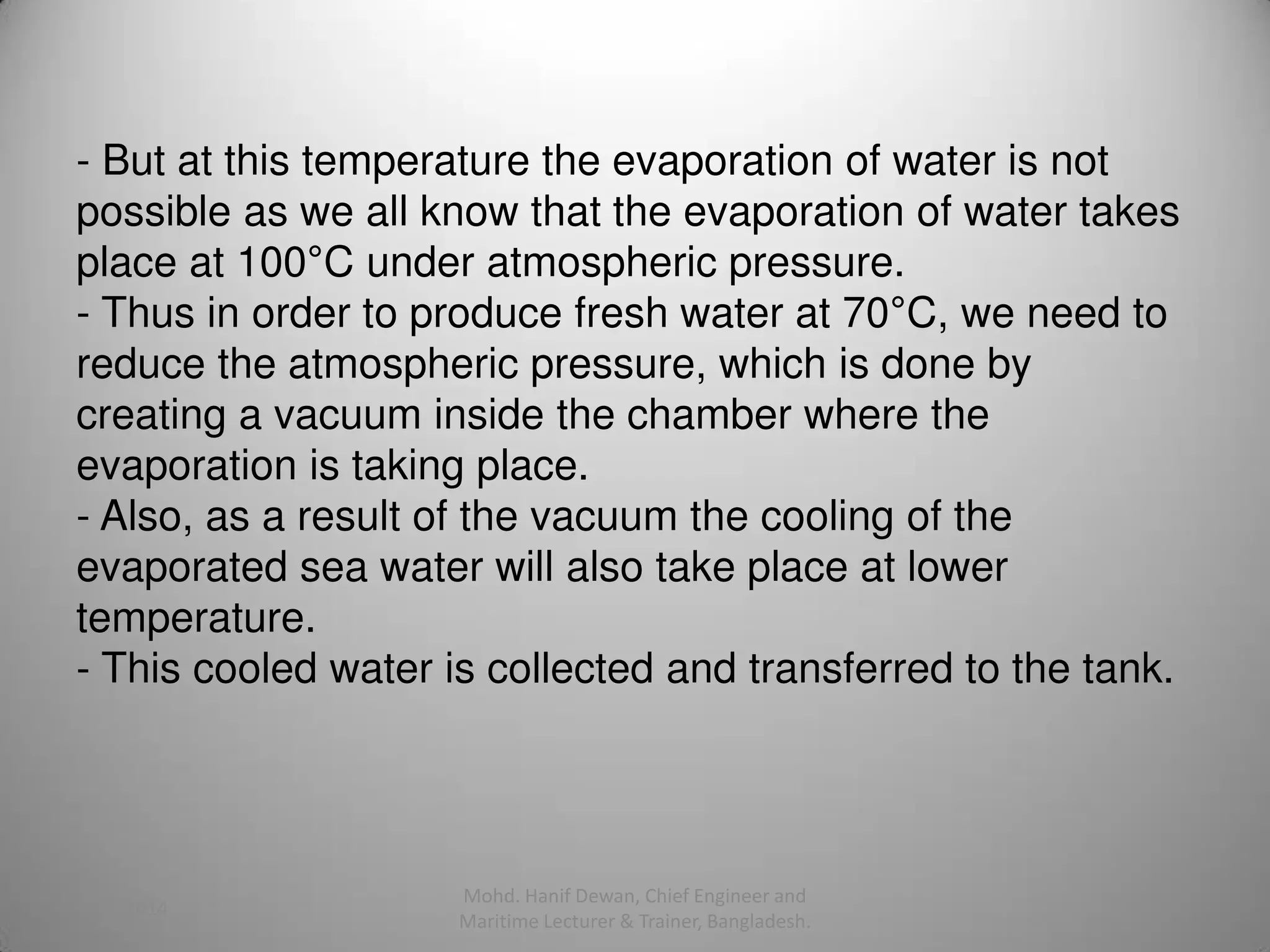 Fresh Water Generator | PDF