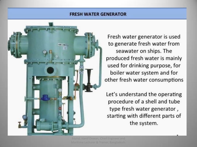 Fresh Water Generator | PDF