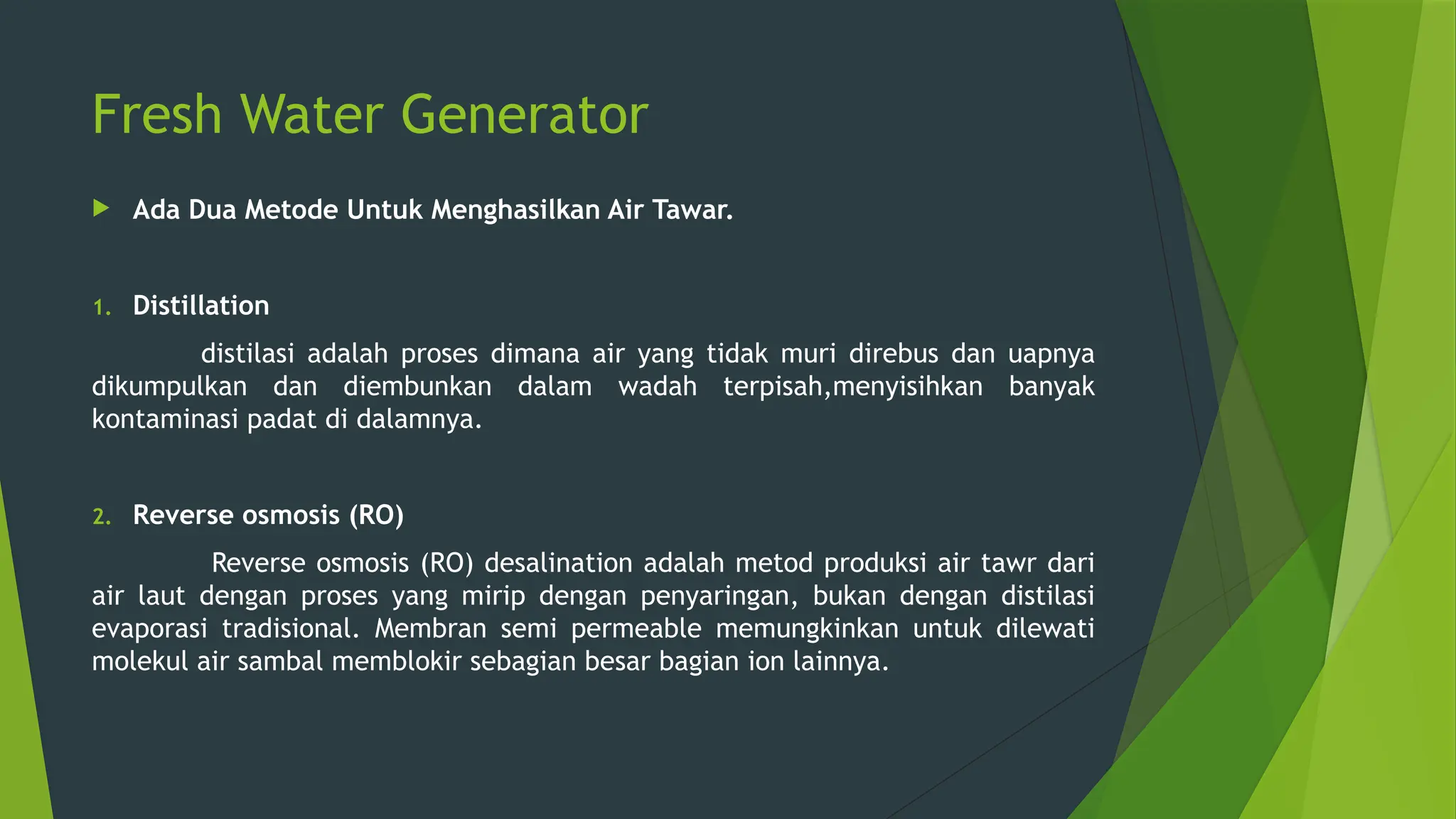 Fresh Water Generator Tipe Submerge Tube (Shell.pptx