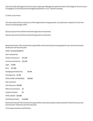 Fresin fries business plan | PDF