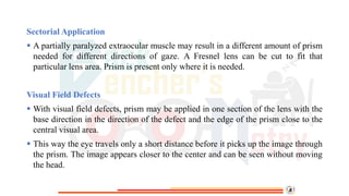 FRESNEL PRISMS AND LENSES by optom. Jithin Johney | PPTX