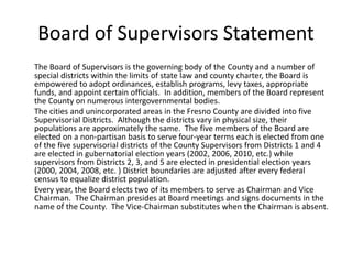 Fresno county board of supervisors | PPTX