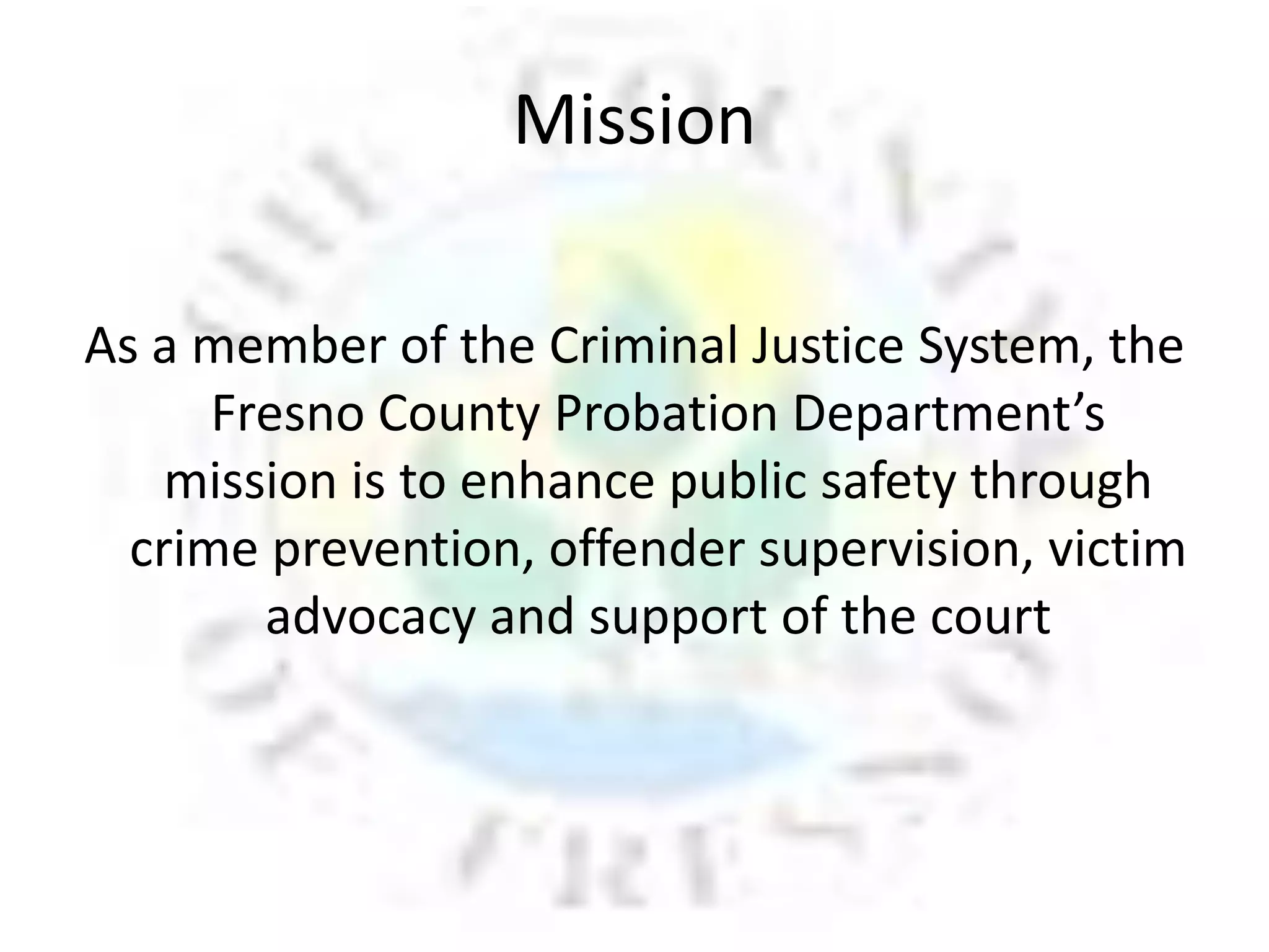 Fresno county probation | PPTX