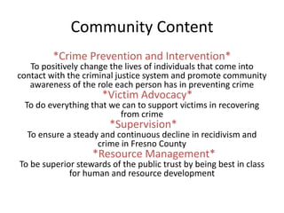 Fresno county probation | PPTX