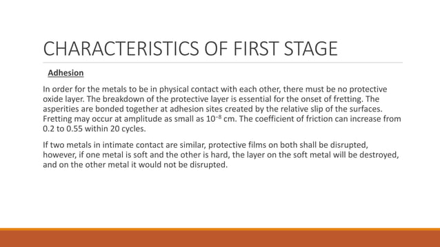 Fretting phenomenon | PPTX | Geology | Science
