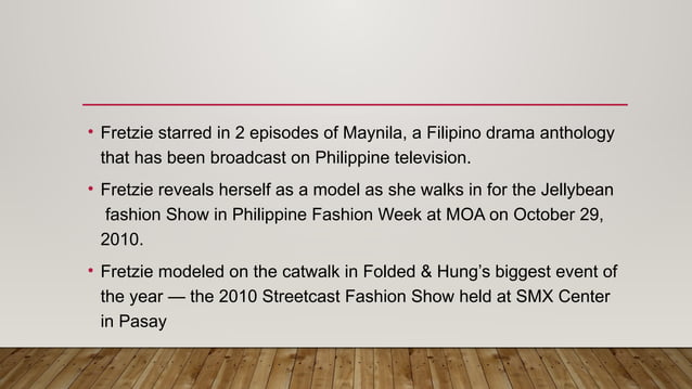 Fretzie Bercede Biography, Early Life, Career.pptx