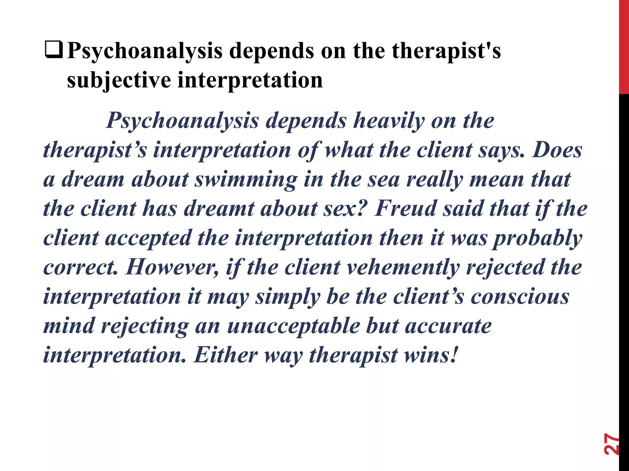 psycho-analytical approach by sigmund freud | PPTX