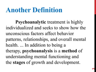 psycho-analytical approach by sigmund freud | PPTX