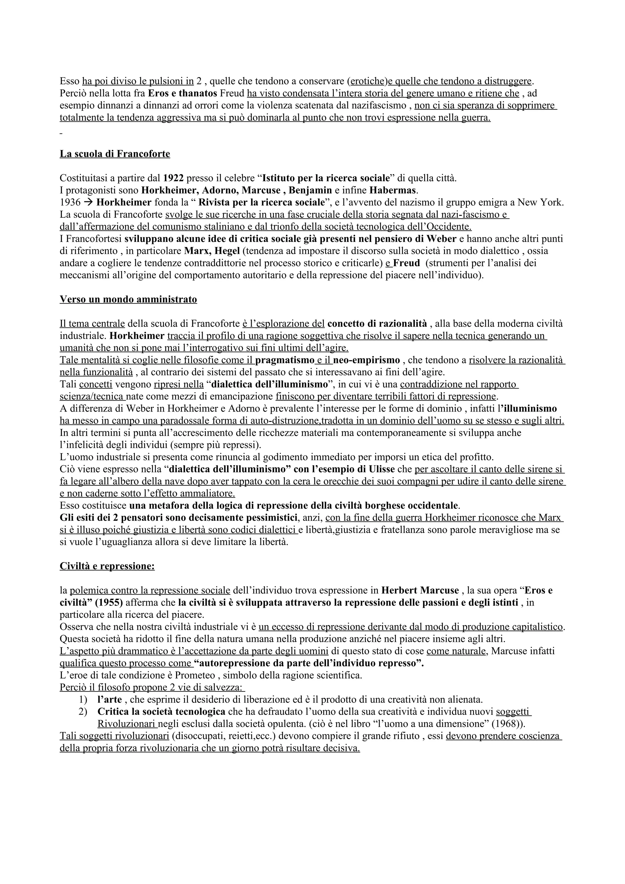 Freud appunti | DOC