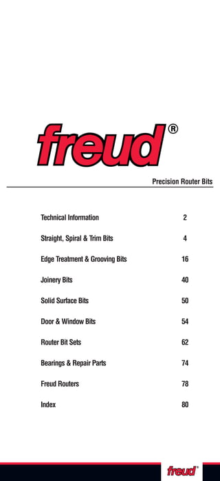 Freud Precision Router Bits | PDF