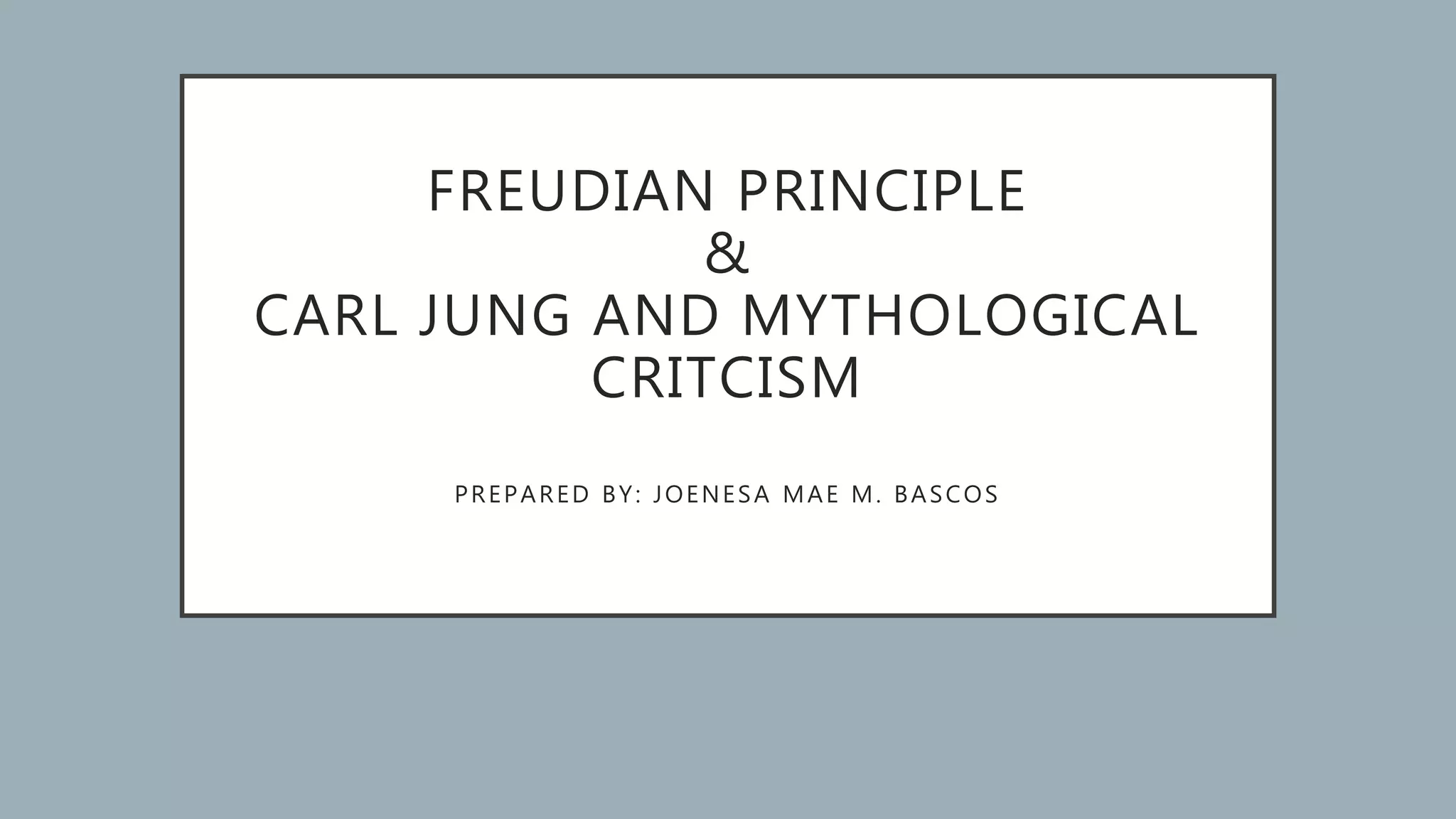 FREUDIAN-PRINCIPLE.pptx | Spirituality | Religion & Spirituality