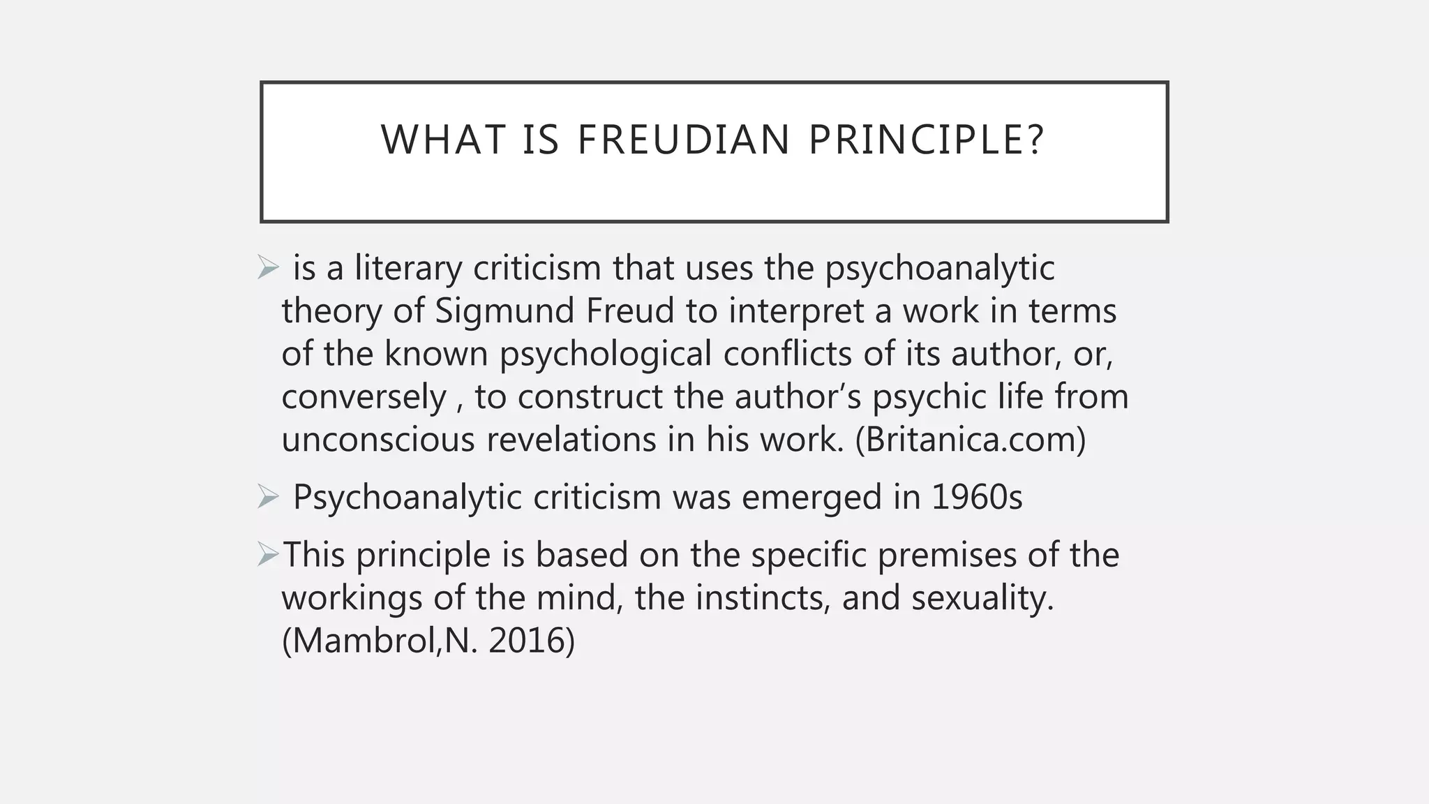 FREUDIAN-PRINCIPLE.pptx | Spirituality | Religion & Spirituality