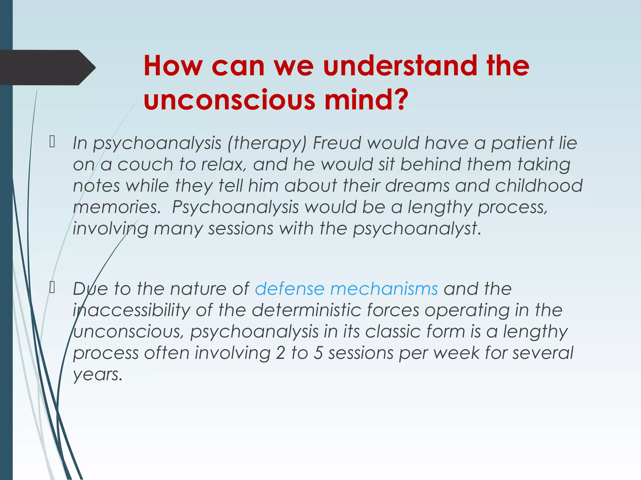Freud & Psycoanalysis Therapy | PPT