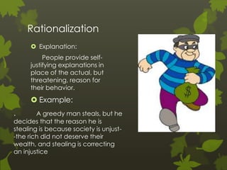 Freud’s defense mechanisms | PPTX