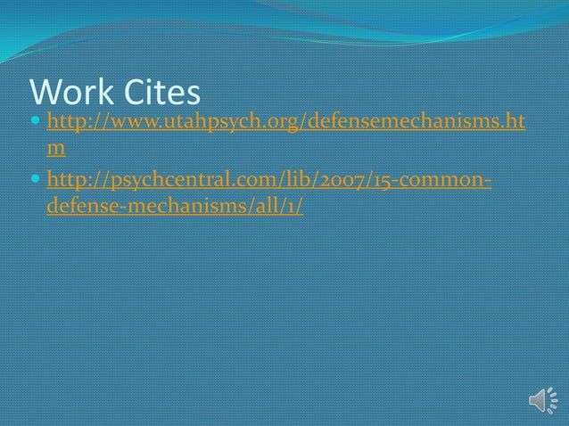 Freud’s defense mechanisms | PPT