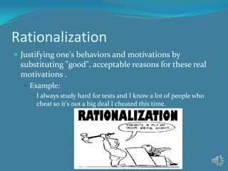 Freud’s defense mechanisms | PPT