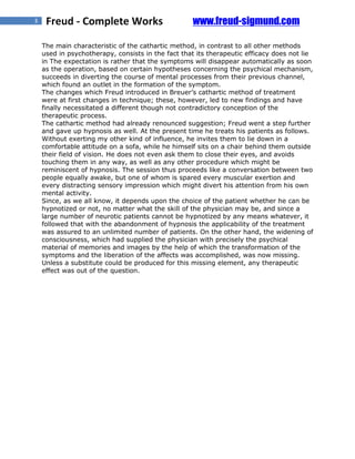 Freud’s psycho analytic procedure | PDF