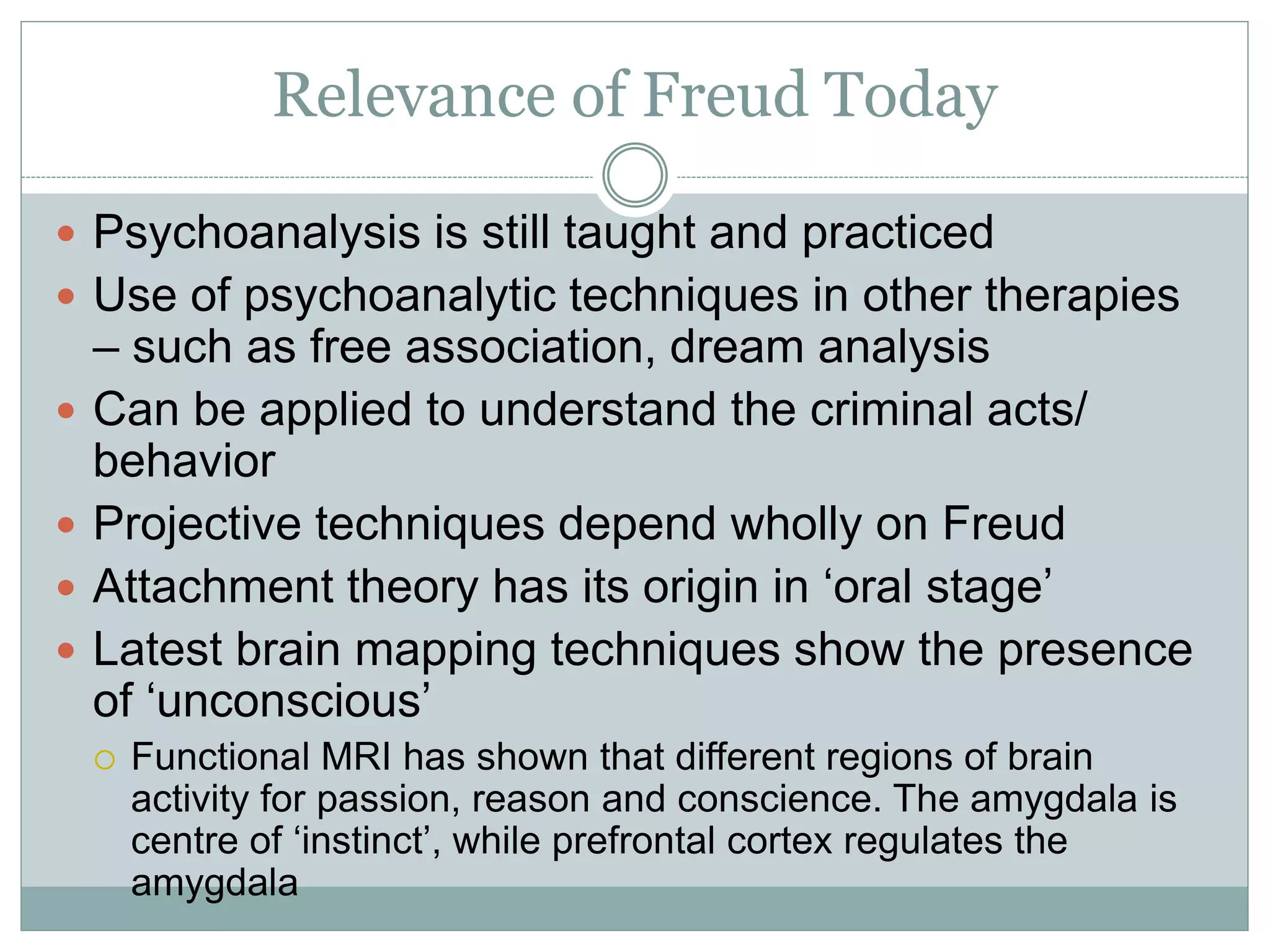 Freud’s psychoanalytic theory | PPTX