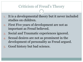 Freud’s psychoanalytic theory | PPTX