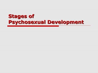 Freud's psychosexual development | PPT