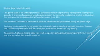 Freud’s Psychosexual Development.pptx | Sexual Conditions | Sexual Health