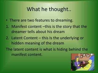 Freuds theory of dreamin | PPTX