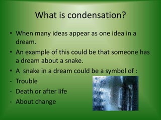 Freuds theory of dreamin | PPTX