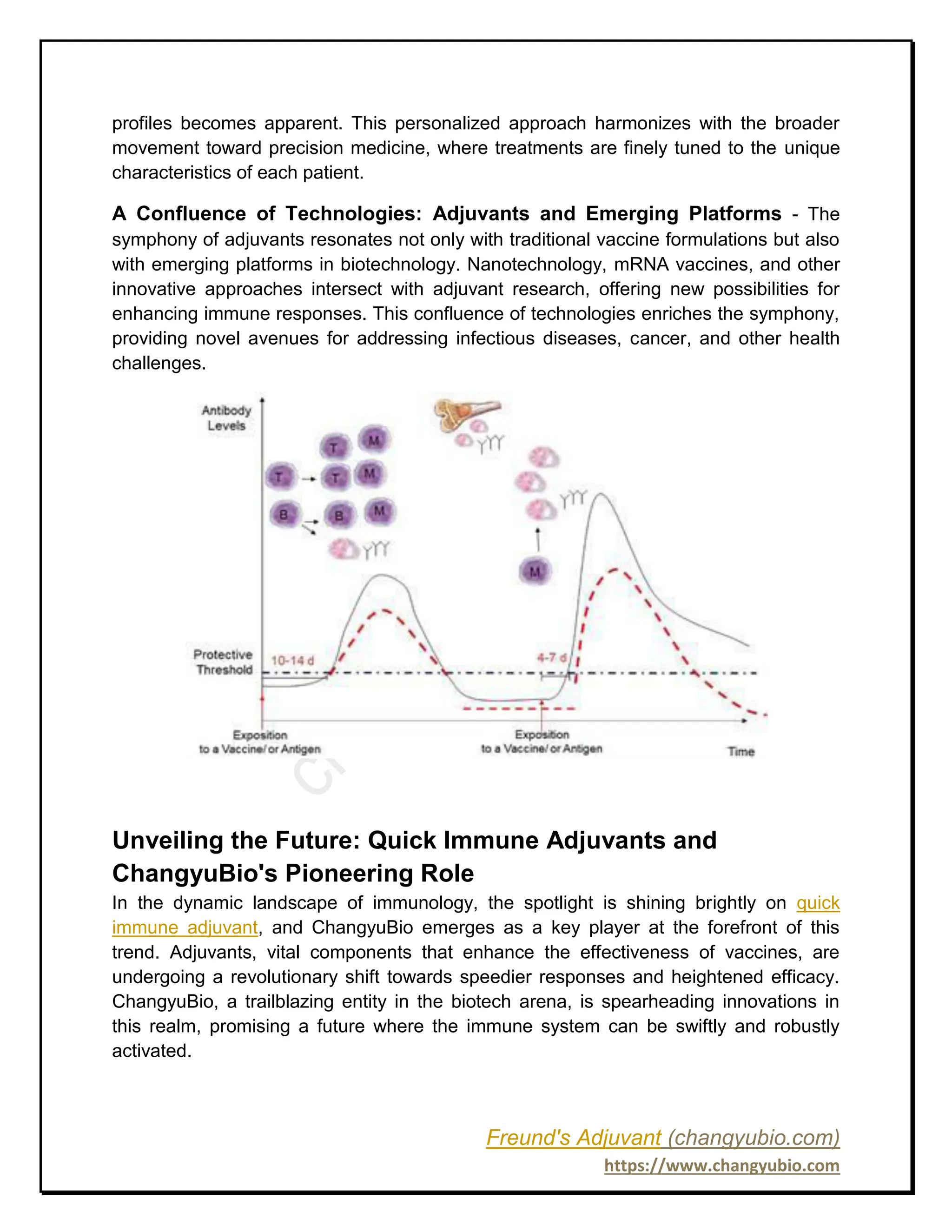 Freund's Complete Adjuvant in Research and its Path to Clinical ...