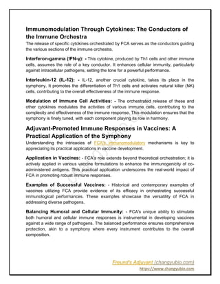 Freund's Complete Adjuvant in Research and its Path to Clinical ...