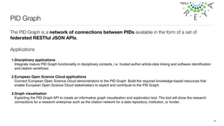 Role of PIDs in connecting scholarly works | PDF