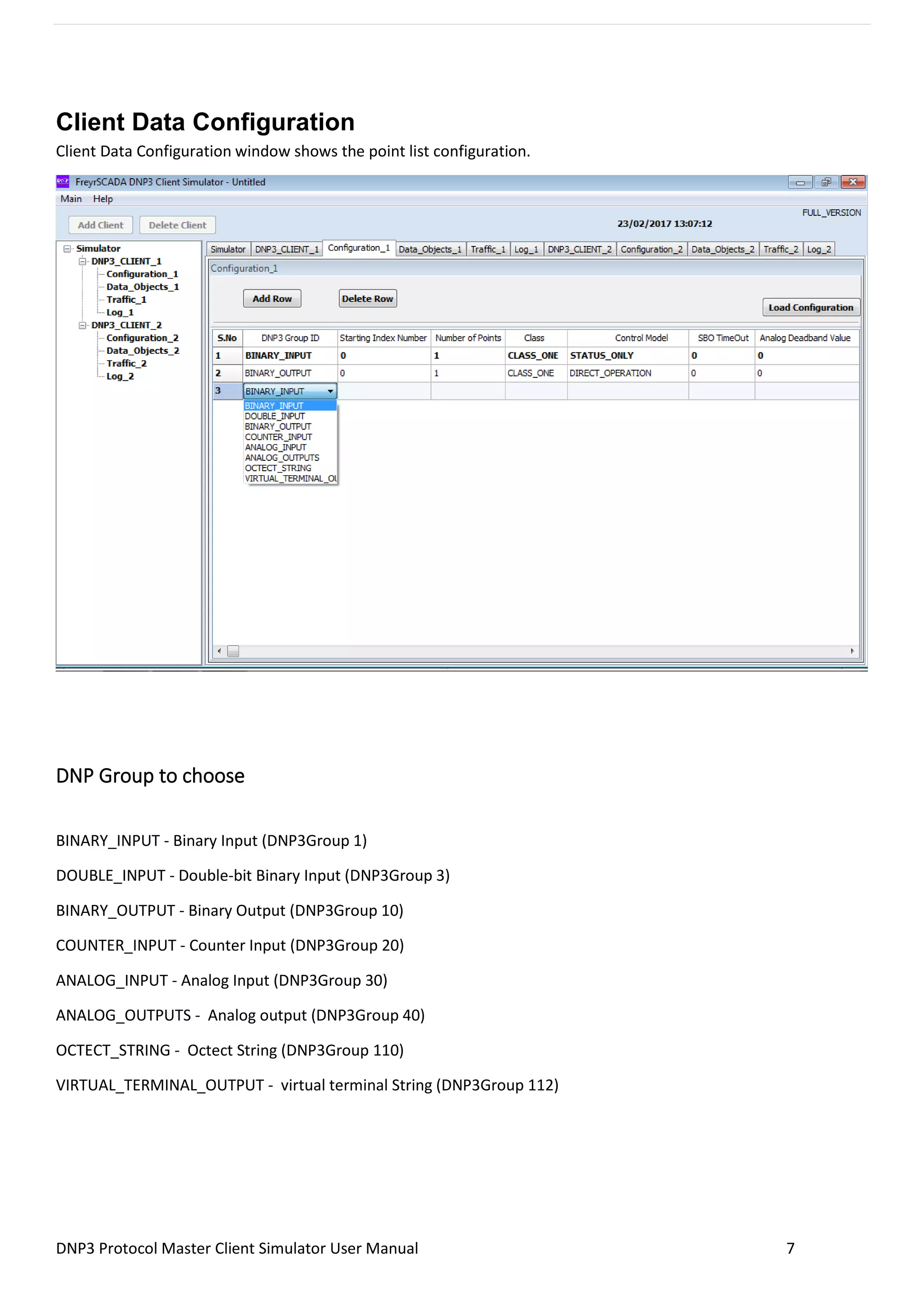 dnp3 Protocol Master Client simulator user manual | PDF